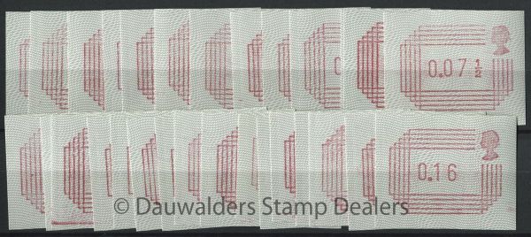 1984 FRAMA Labels Set of 32 values p-16p