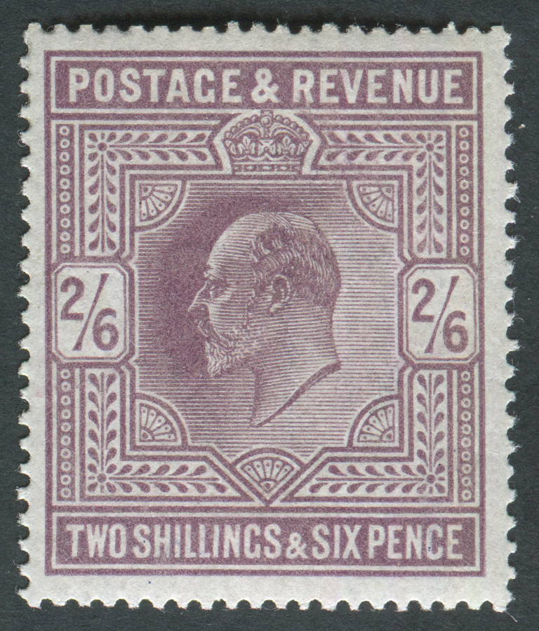 SG316 1911-13 2s6d Dull Reddish Purple, SpecM50(2), Unmounted Mint