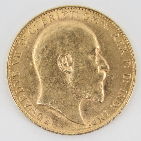 1909 Edward VII Sovereign St. George Dragon