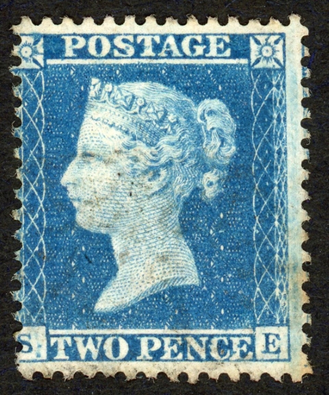 SG45 2d Blue Plate 7 JB, Fine Used, A lovely Copy Which Shows the Major ...