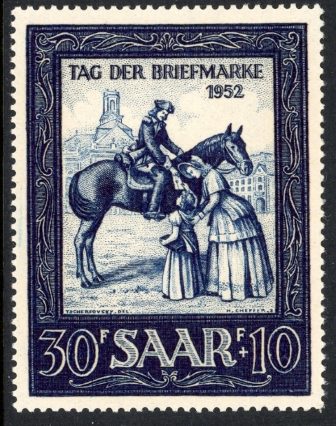 Germany / Saar 1952 (29 Mar) SG.311 M/M