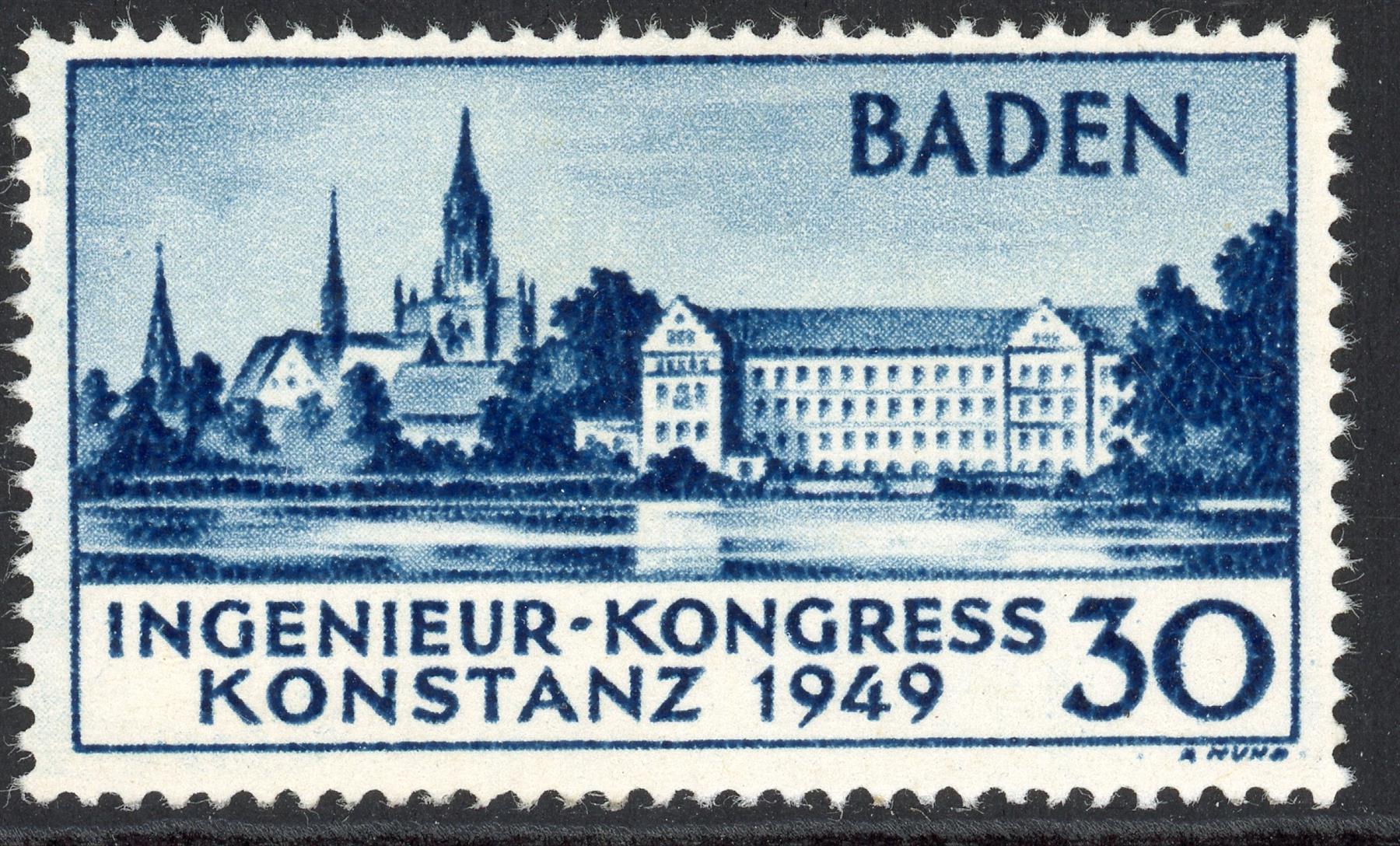 Germany / Allied Occupation / French Zone / Baden 1949 (22 June) SG.F46 F/U