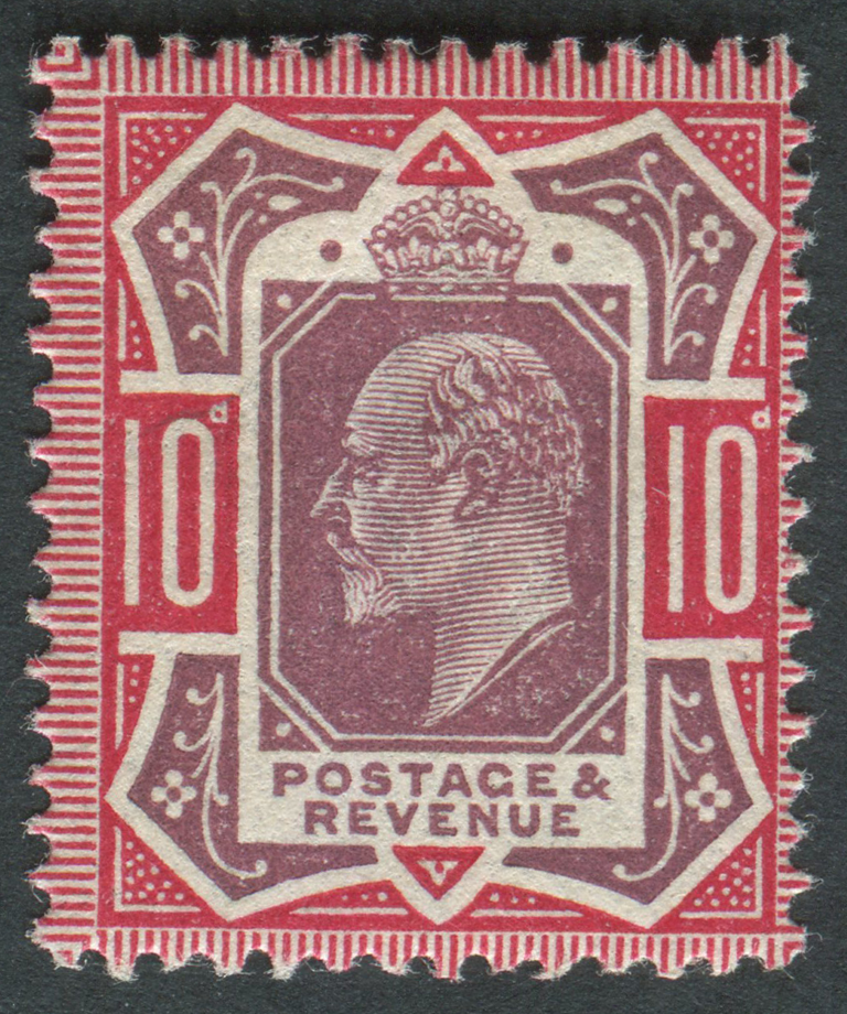 SG310 1911-13 10d Dull Reddish Purple and Aniline, SpecM44(5), Very ...