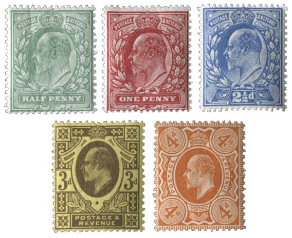 Complete Set of 5 Stamps SG279-286