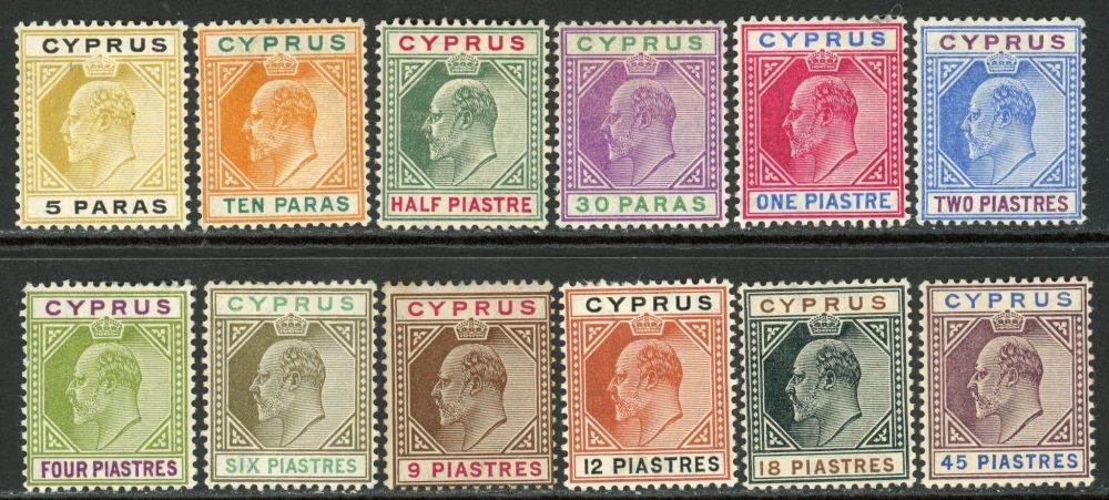 Cyprus 1904-10 SG60-71 M/M 1