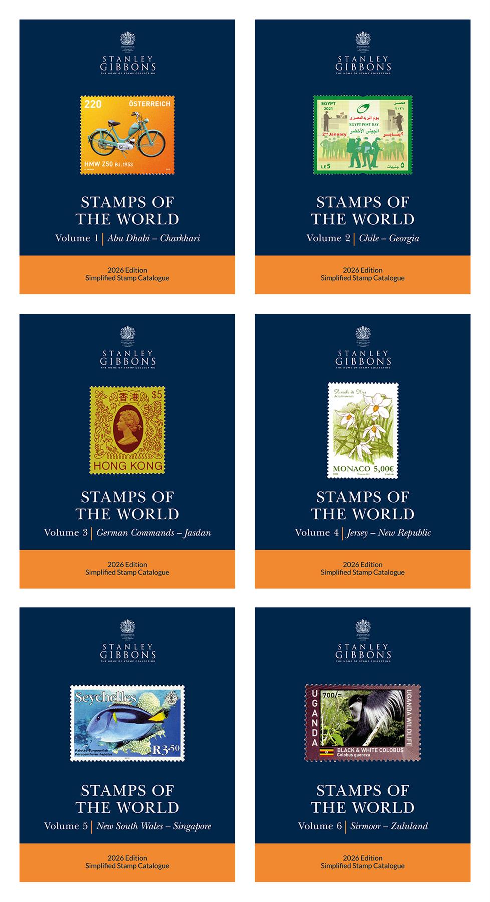 2025 Stamps Of The World - Set of 6 Catalogues