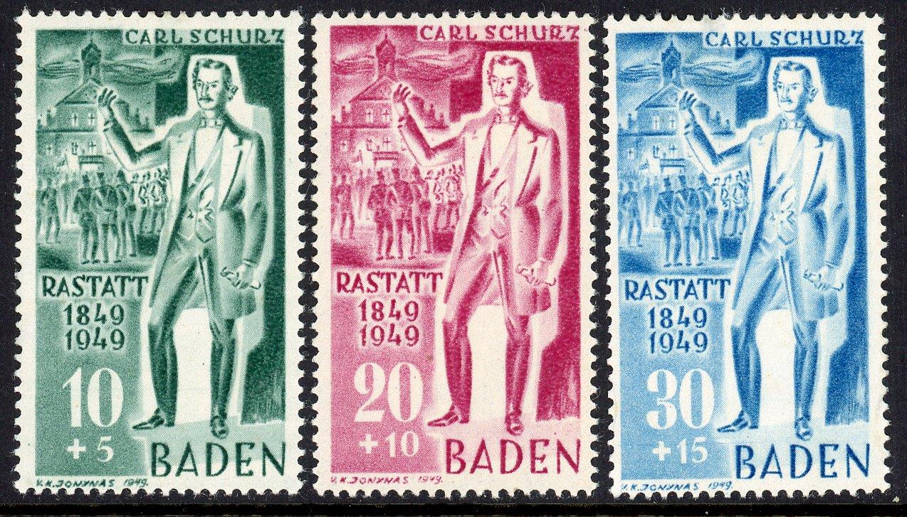 Germany / Allied Occupation / French Zone / Baden 1949 (23 Aug) SG.FB50 ...
