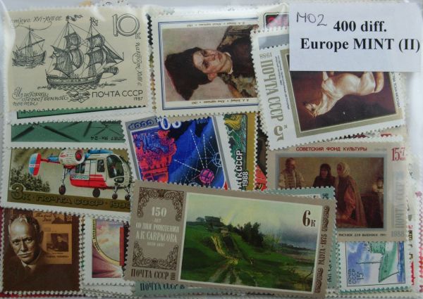 Europe 400 Stamps Lot II (different to Lot I) (M02)