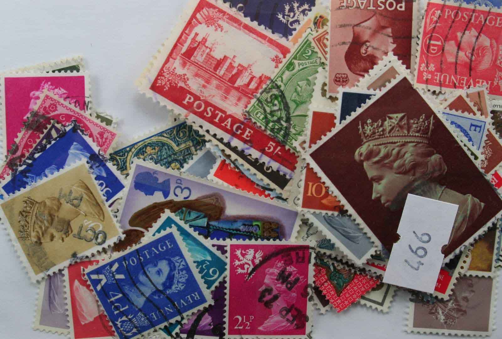 Great Britain 100 Stamps 466