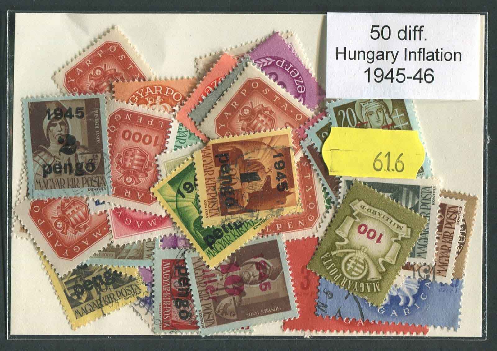 Hungary 50 inflation 1945-1946 Stamps 616