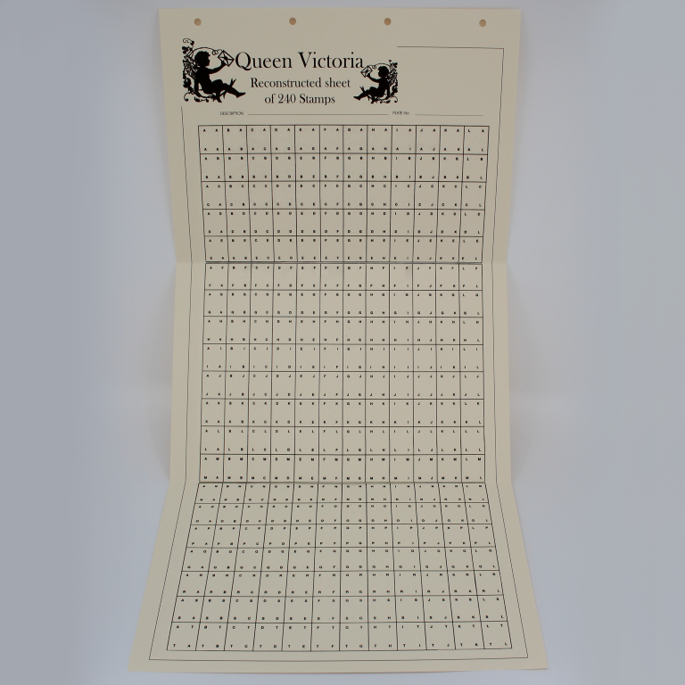 Queen Victoria Plate Reconstruction Sheet album and/or leaves