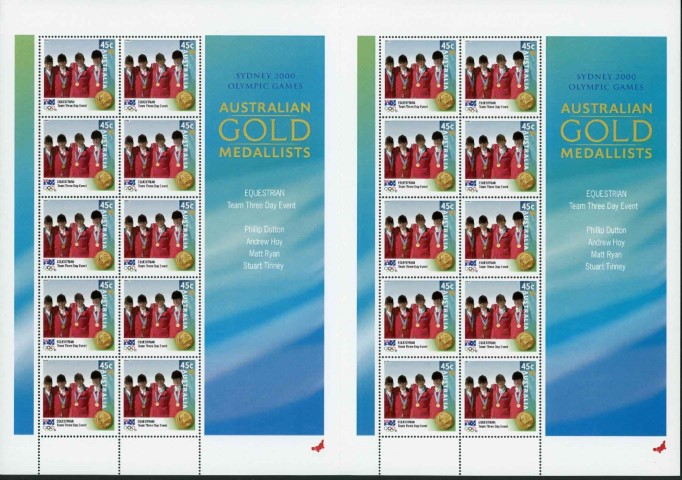 Australia 2000 SG.2027A-2042A U/M 16 sheets of 20 stamps (only 5 scanned)
