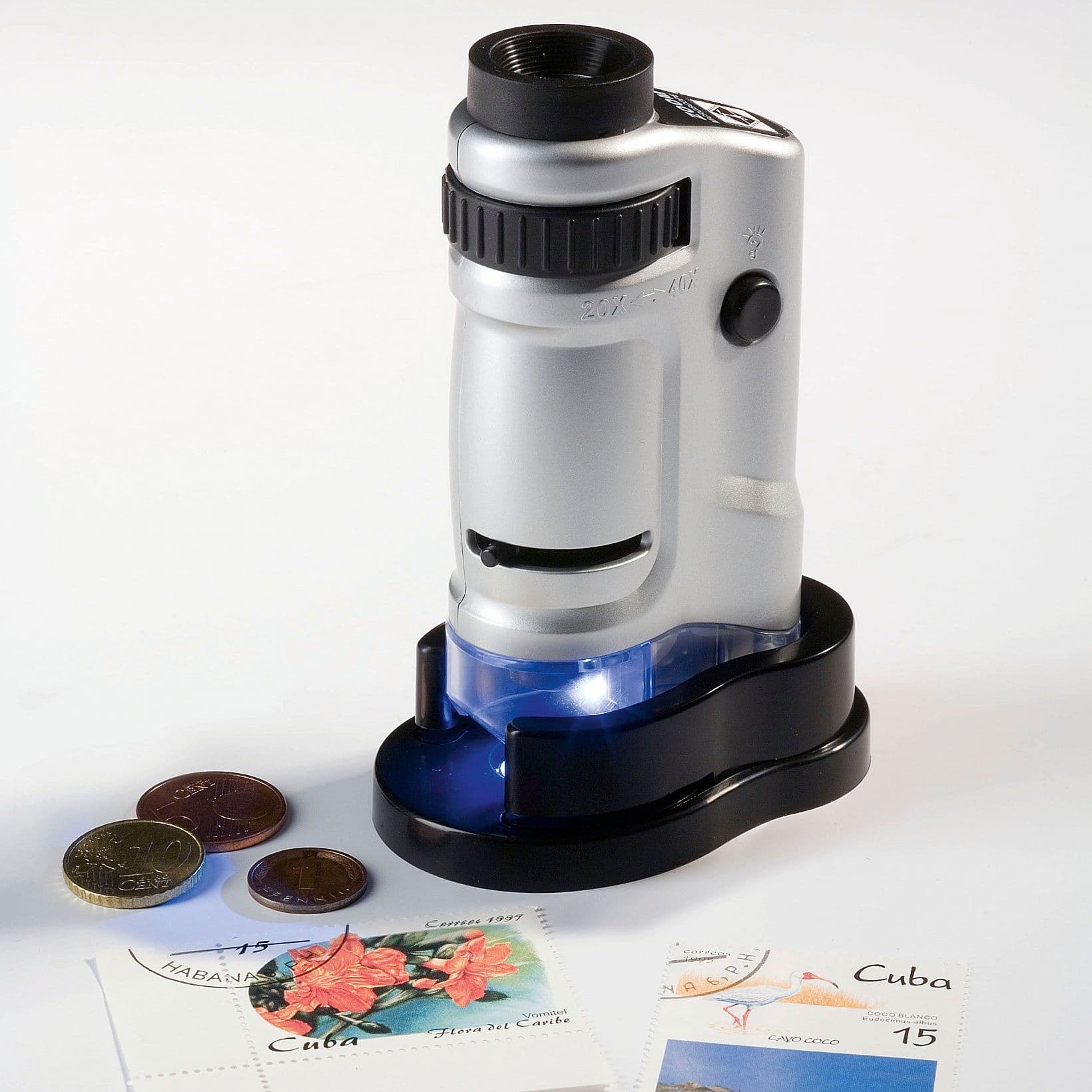 Zoom Microscope With LED 20x-40x Magnification