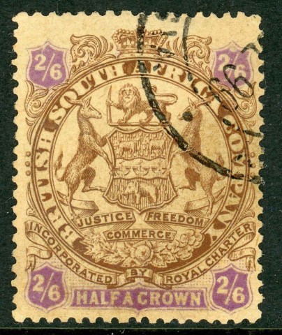Rhodesia 1896-97 SG48 F/U