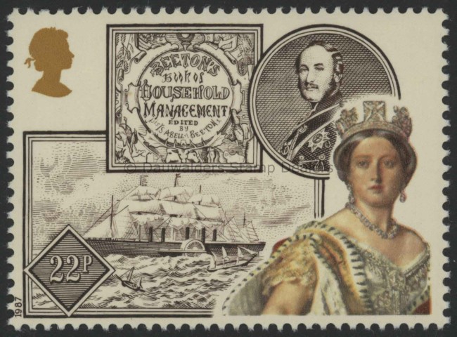 SG1368 22p Great Eastern 1987 Queen Victorias Accession