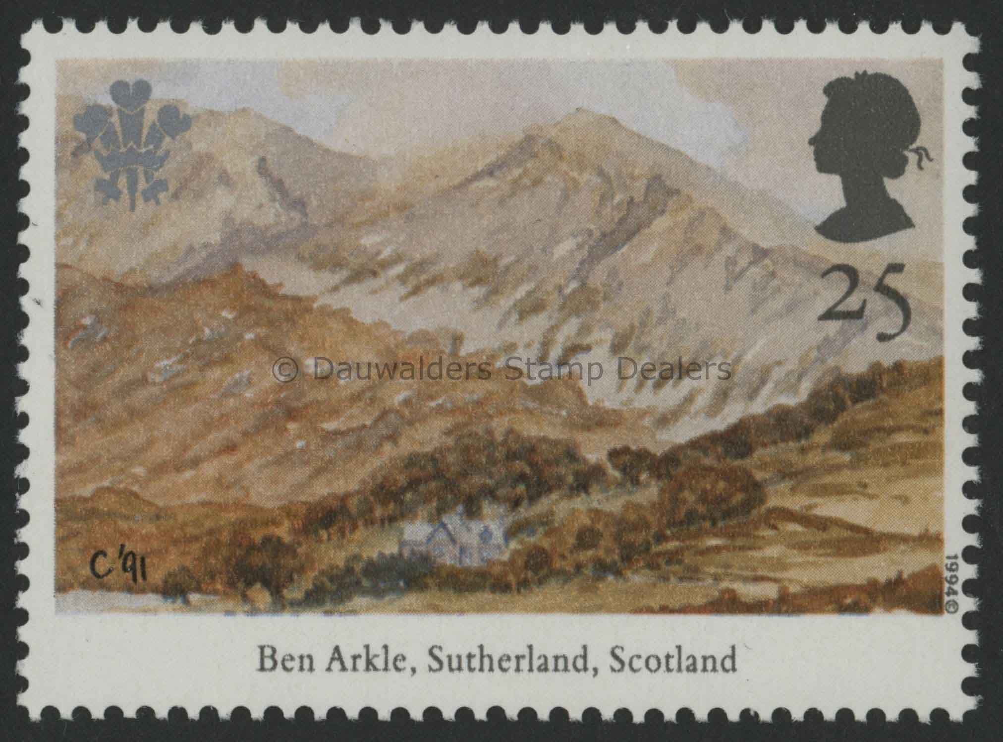 SG1811 25p Ben Arkle 1994 25th Anniv Investiture