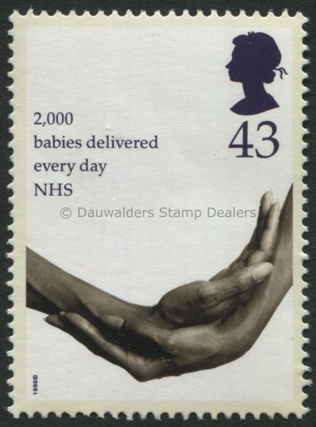 SG2048 43p 2000 Babies 1998 50 Years of NHS