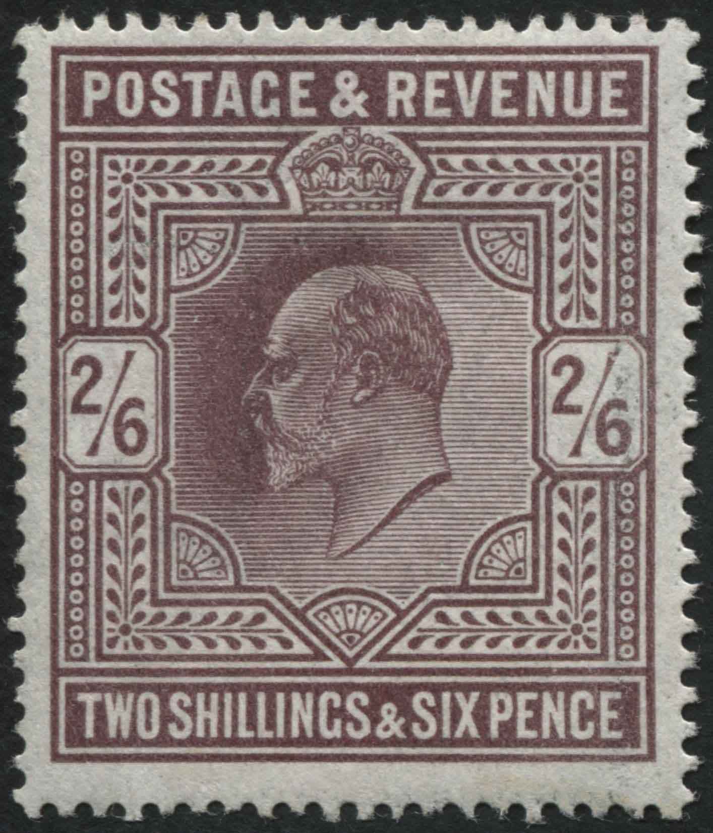 SG298 SpecM33A(3) 6d pale Reddish Purple shade 5, v fine impression on ...