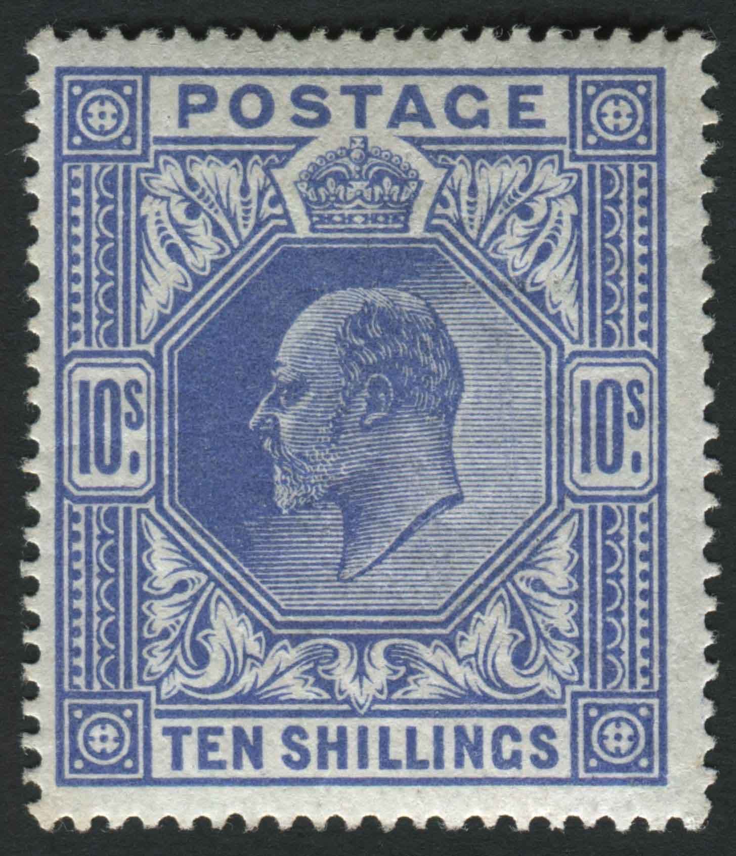 SG319 1911-13 10s Blue, SpecM54(2), Fine Unmounted Mint