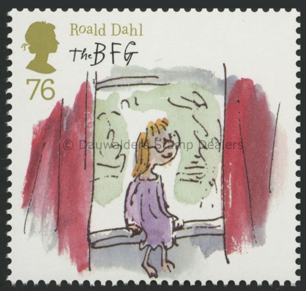 SG3262 76p Sophie B Palace Windowsill 2012 Roald Dahls The BFG 2nd issue