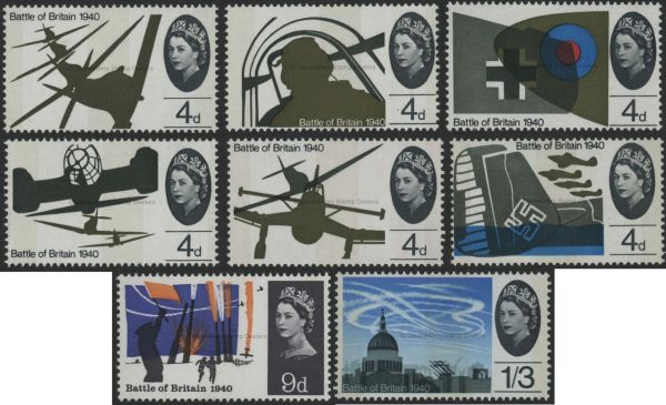 SG678p 1/3d Phos 1965 Battle of Britain