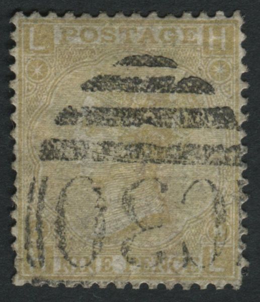 Used Abroad Z80 Valpariso Chile 1867 9d Straw Plate 4 Oc Od Pair On