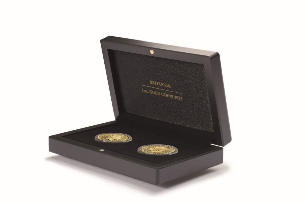 VOLTERRA coin case for 2 Britannia gold coins 1oz 2023