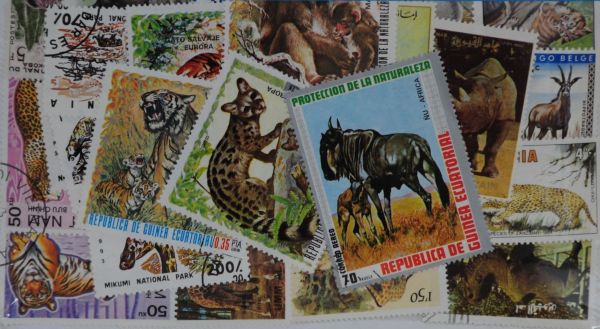 Wild Animals 25 Stamps M175