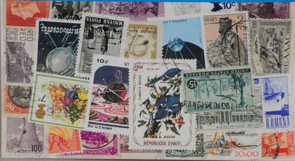 Worldwide 25 Stamps Large format L340